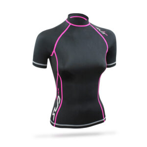 Sub Sports RX Active Women Compression Top Short Sleeve Black/Pink XS-L ...