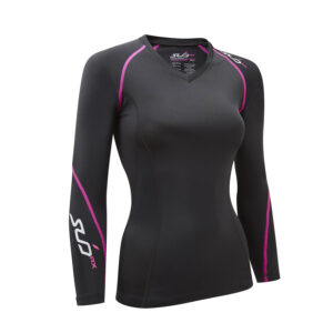 Sub Sports RX Active Women Compression Top Long Sleeve Black/Pink XS-L ...